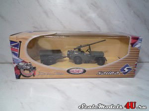 Масштабная модель автомобиля Jeep Willys (Cannon) фирмы Solido.