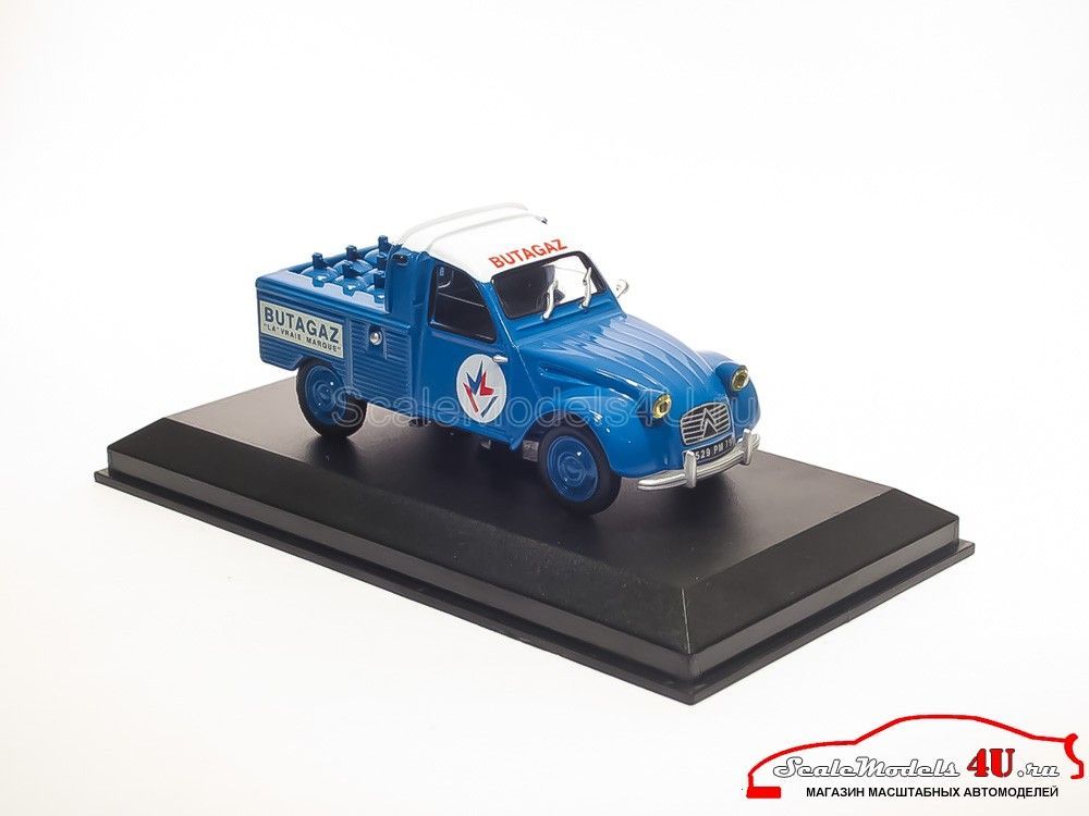 Масштабная модель автомобил Citroen 2CV Pick-Up "Butagaz" фирмы Altaya ...