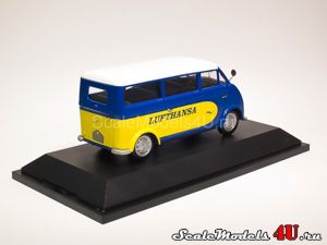 Scale model of DKW Schnellaster Bus "Lufthansa" (1955) produced by Schuco.